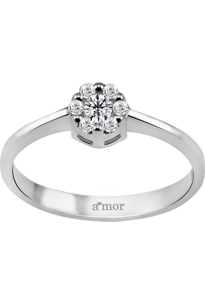 Amor 0.18 Karat Pırlanta Coronet Yüzük F-Sı Amor 0.18 Karat Pırlanta Coronet Yüzük F-Sı