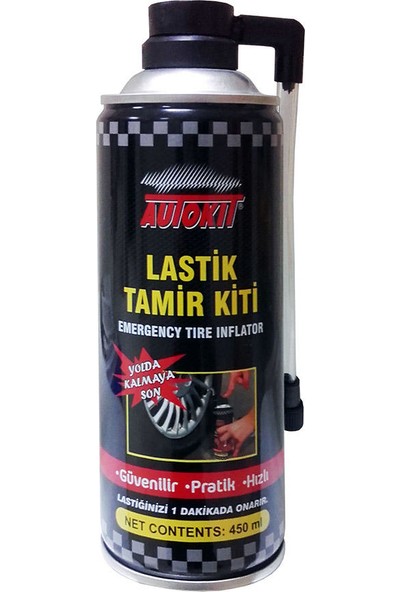 Autokit Lastik Tamir Kiti Sprey 450 ml Autokit Lastik Tamir Kiti Sprey 450 ml