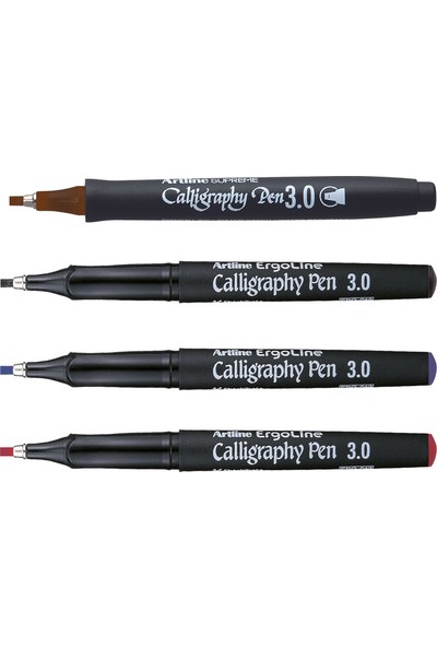 Artline Ergoline Kaligrafi Kalemi Karışık Renk 3.0mm 4lü Artline Ergoline Kaligrafi Kalemi Karışık Renk 3.0mm 4lü