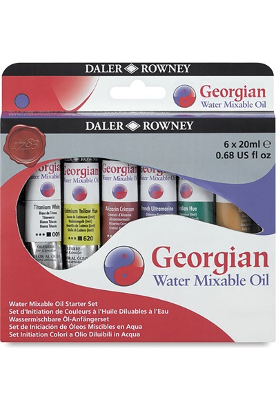 Daler Rowney Georgian Water Mixable Yağlı Boya Starter Set Daler Rowney Georgian Water Mixable Yağlı Boya Starter Set