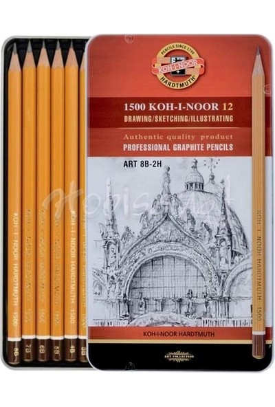 Koh-I-Noor 1500 Toison Dor 12 Dereceli Kalem Seti Art 8b-2h (1502/II) Koh-I-Noor 1500 Toison Dor 12 Dereceli Kalem Seti Art 8b-2h (1502/II)