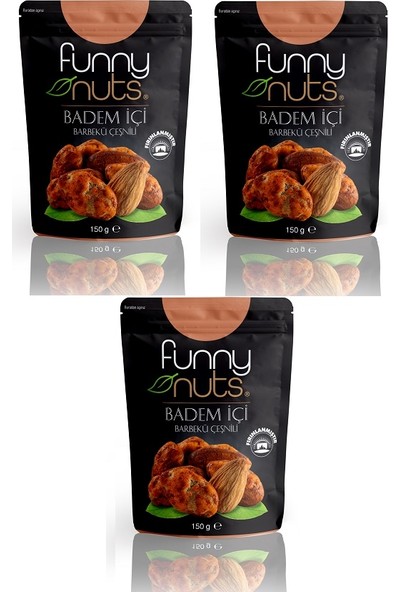 Funny Nuts Barbekü Çeşnili Badem Içi 150 gr Funny Nuts Barbekü Çeşnili Badem Içi 150 gr