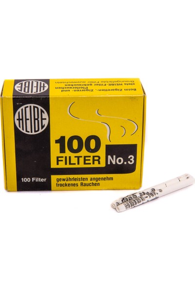 Heibe 4mm Kağıt Pipo Filtresi (100 Adet) Heibe 4mm Kağıt Pipo Filtresi (100 Adet)