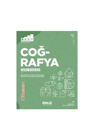 Ünlü 10. Sınıf Best Coğrafya Soru Bankası