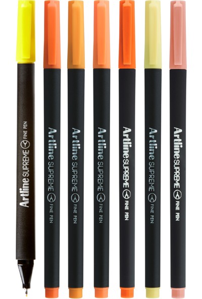 Artline Supreme Fineliner Kalem Sarı Tonlar 7'li Artline Supreme Fineliner Kalem Sarı Tonlar 7'li
