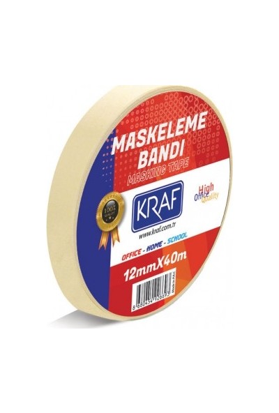 Kraf Maskeleme Bandı 12 mm x 40 M