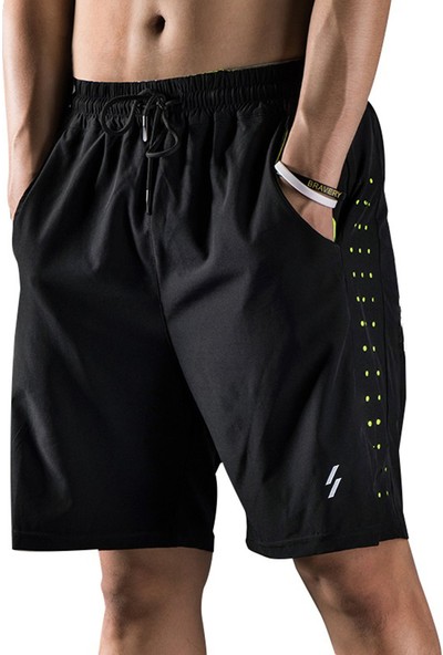 Buyfun Erkekler Koşu Şort Çabuk Kuruyan Nefes Aktif Eğitim