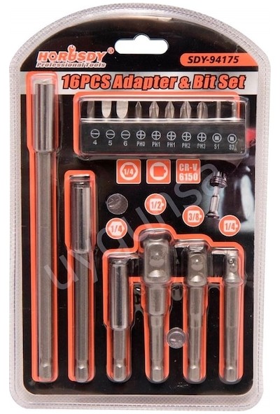 Horusdy Bits Uç Adaptör Seti 16'lı SDY-94175 Horusdy Bits Uç Adaptör Seti 16'lı SDY-94175
