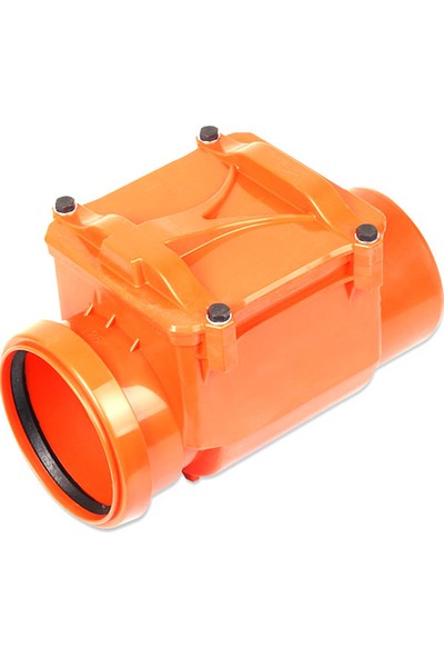 Luxwares Plastik Atık Pis Su Çekvalf Klapeli 125 mm