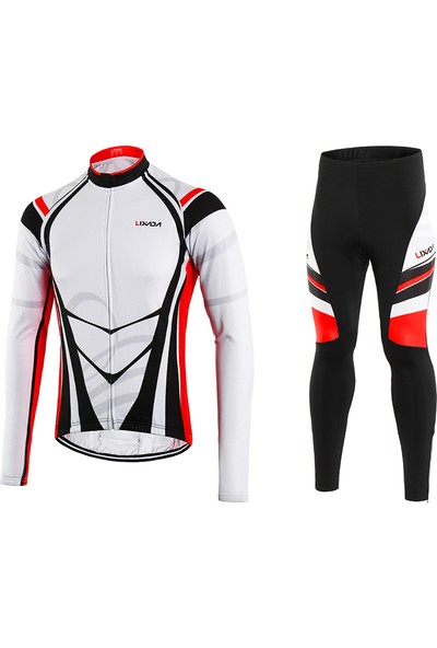 Liixada Erkek Termal Polar Bisiklet Giyim Seti Beyaz (Yurt Dışından) Liixada Erkek Termal Polar Bisiklet Giyim Seti Beyaz (Yurt Dışından)