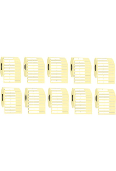 Zebra Kuyumcu Etiketi 10MM x 74 mm 10'lu