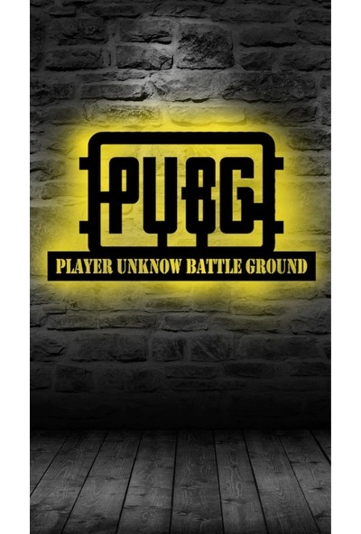 Woodenart Ledli Pubg Ahşap Tablo Woodenart Ledli Pubg Ahşap Tablo