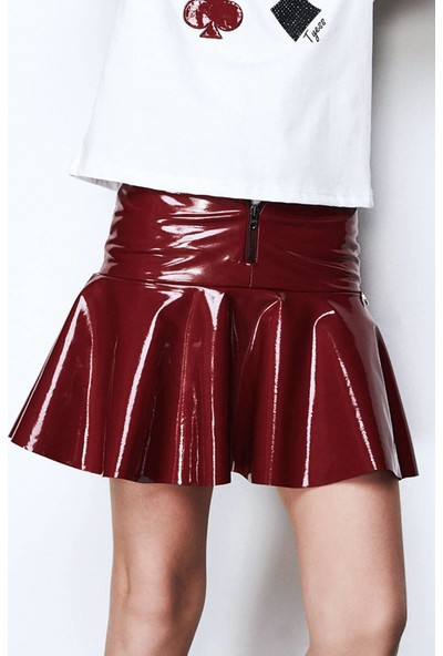 Tyess Kız Çocuk Bordo Etek