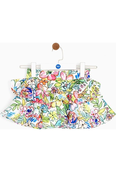 BG Baby Kız Bebek Desenli Etek
