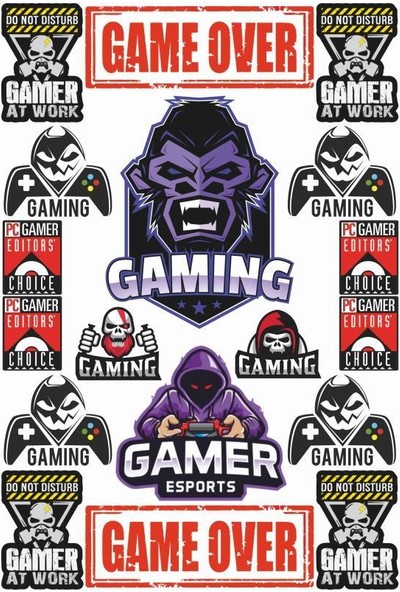 StickerMarket Gamer Sticker Seti StickerMarket Gamer Sticker Seti