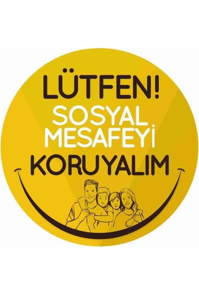 StickerMarket Sosyal Mesafe Sticker