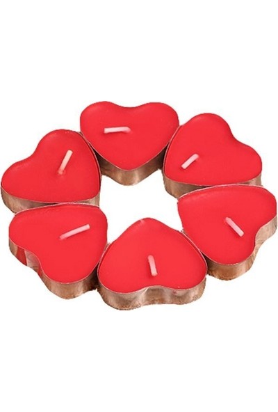 Pandoli Kalpli Tea Lights Mum 50 Adet Kırmızı Renk Pandoli Kalpli Tea Lights Mum 50 Adet Kırmızı Renk