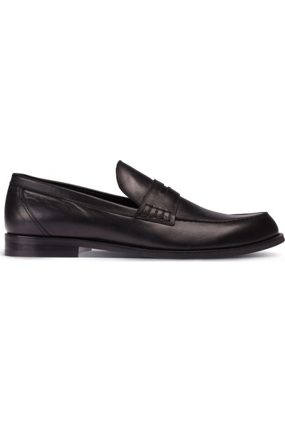 Deery Deri Siyah Loafer Erkek Ayakkabı