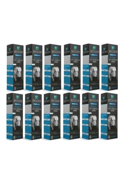 Bioder Bitkisel Tüy Dökücü Krem Erkeklere Özel 100 ml x 12 Adet Bioder Bitkisel Tüy Dökücü Krem Erkeklere Özel 100 ml x 12 Adet