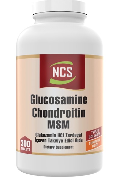Ncs Glucosamine Chondroitin Msm Collagen Turmeric 300 Tablet Ncs Glucosamine Chondroitin Msm Collagen Turmeric 300 Tablet