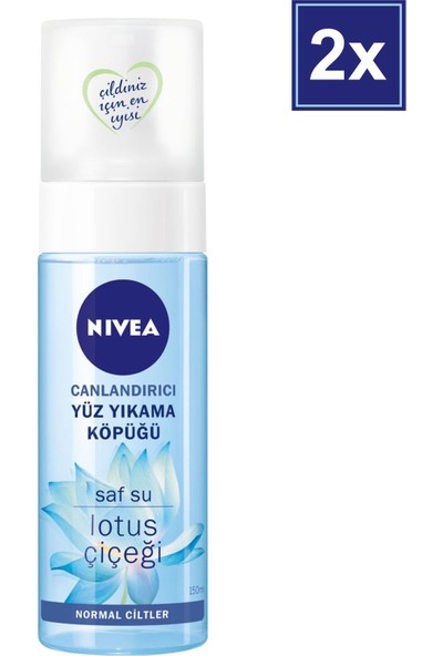 Nivea Canlandırıcı Yüz Yıkama Köpüğü Normal/karma Cilt 150 ml 2'li Nivea Canlandırıcı Yüz Yıkama Köpüğü Normal/karma Cilt 150 ml 2'li