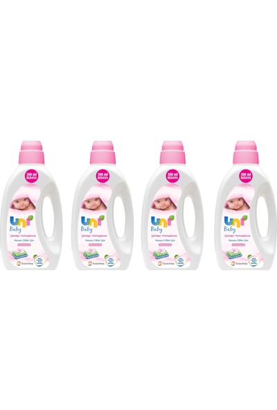 Uni Baby Çamaşır Yumuşatıcı 1800 ml Hassas Ciltler (Pembe) - 4 Adet Uni Baby Çamaşır Yumuşatıcı 1800 ml Hassas Ciltler (Pembe) - 4 Adet