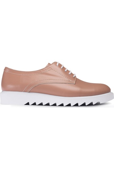 Deery Deri Vizon Rengi Günlük Kadın Ayakkabı