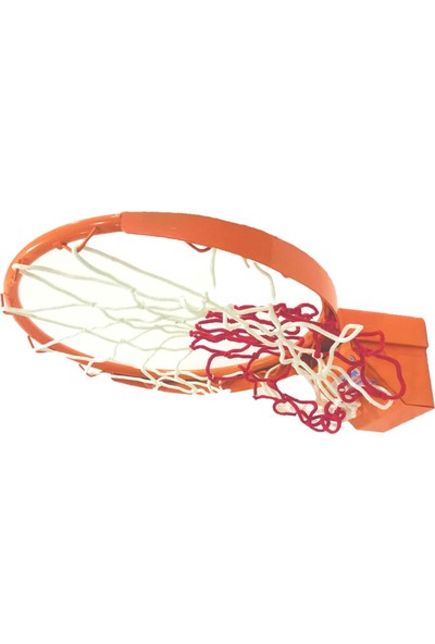 Adelinspor Standart Basketbol Çemberi 45 cm Esneyen Yaylı, Kancalı Ağ Bağlantısı