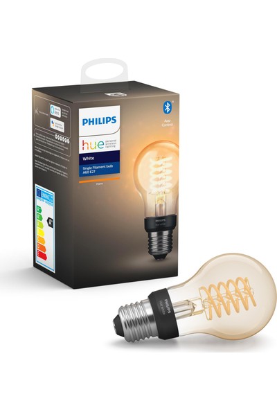 Philips HueW Filament Ampul A60 E27 Sarı Işık Bluetooth Philips HueW Filament Ampul A60 E27 Sarı Işık Bluetooth