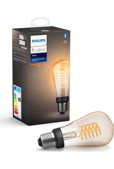 Philips HueW Filament Ampul ST64 E27 Sarı Işık Bluetooth Philips HueW Filament Ampul ST64 E27 Sarı Işık Bluetooth