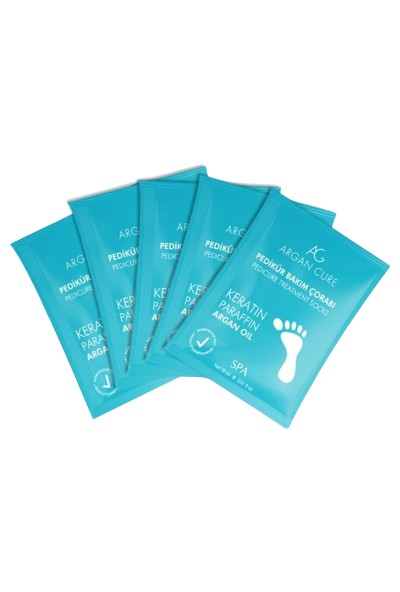 Argan Cure Pedikür Keratin Bakım Çorabı 5'li Paket Argan Cure Pedikür Keratin Bakım Çorabı 5'li Paket