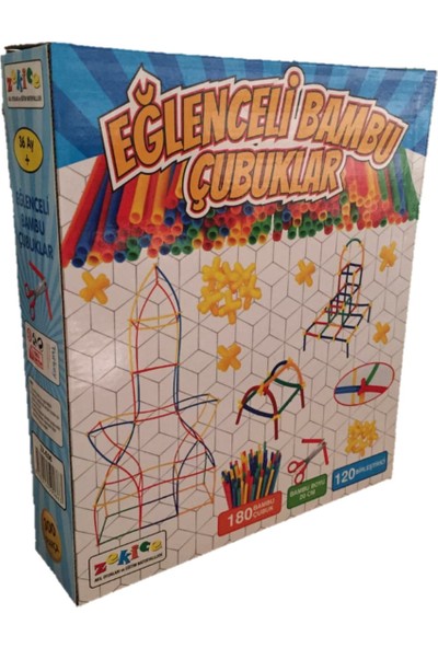 Zekice Eğlenceli Bambu Çubuklar 300 Parça