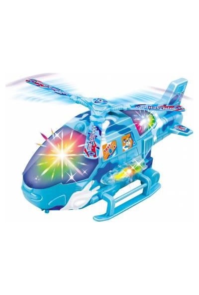 Depo Oyuncak Pilli Işıklı Mavi Helikopter 6270