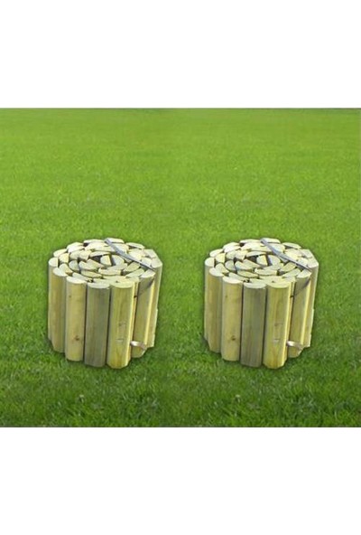 Cicibici Ahşap Bordür Ahşap Çit 15X150 2'li