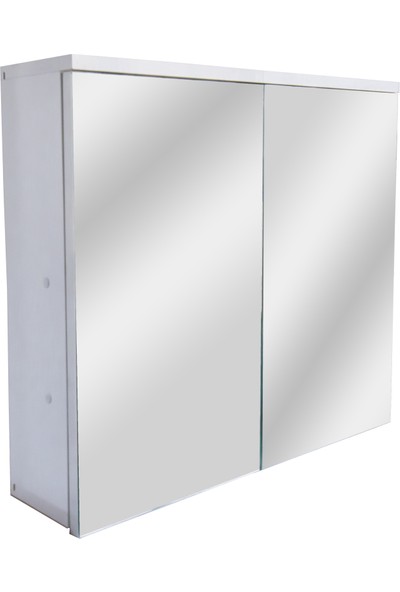 Merkez Mobilya Çift Kapaklı Tam Boy Aynalı Lavabo Üstü Banyo - Wc Dolabı Merkez Mobilya Çift Kapaklı Tam Boy Aynalı Lavabo Üstü Banyo - Wc Dolabı