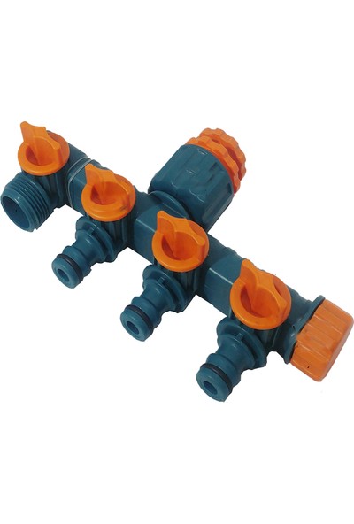 Aksesuaros Musluk Hortum Bağlama Aparatı 4'lü Dağıtıcı