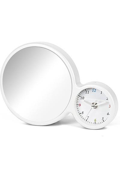 Birlik Fotoğrafçılık Beyaz Saatli LED Işıklı Ayna 048 Birlik Fotoğrafçılık Beyaz Saatli LED Işıklı Ayna 048
