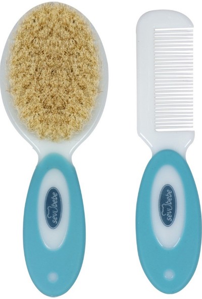Sevi Bebe Natural Fırça Tarak Seti