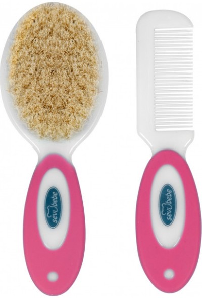 Sevi Bebe Natural Fırça Tarak Seti