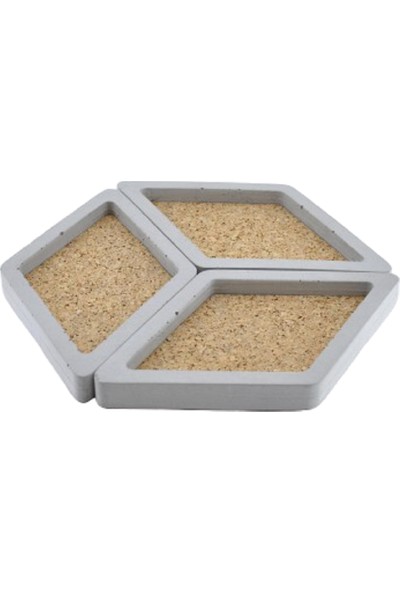 Bubigo Beton Masaüstü Düzenleyici BTNMS-2018227 3’lü