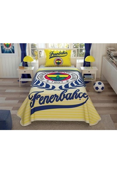 Taç Tek Kişilik Pike Takımı Fenerbahçe Yellow