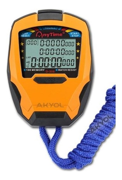 CastimoLab D-308 100 Lap Hafizali 1/1000 Saniye Profesyonel Tip Kronometre CastimoLab D-308 100 Lap Hafizali 1/1000 Saniye Profesyonel Tip Kronometre