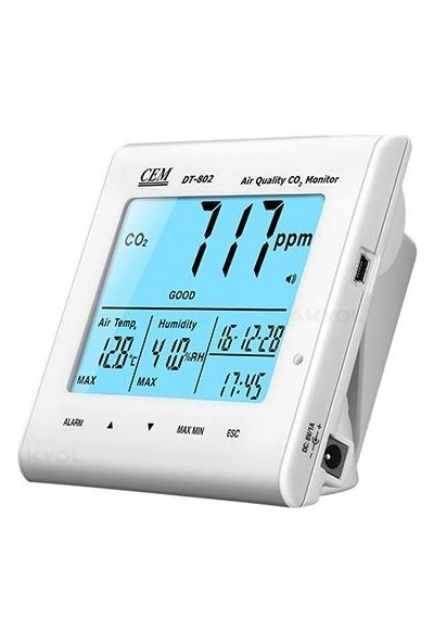 Cem C.E.M Instruments Dt-802 Hava Kalitesi Ölçüm Cihazi, Karbondioksit Ölçer Cem C.E.M Instruments Dt-802 Hava Kalitesi Ölçüm Cihazi, Karbondioksit Ölçer