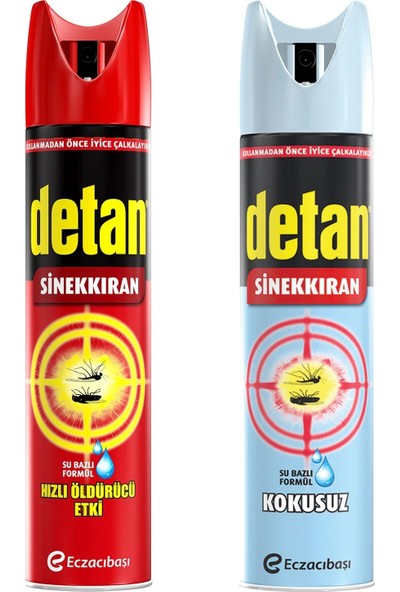 Detan Sinekkıran Su Bazlı + Kokusuz Sinekkıran 275 ml 2'li