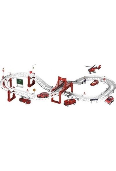 Furkan Toys Track Games 92 Parça Itfaiye Seti Parkur Seti 395 cm FR37739 Furkan Toys Track Games 92 Parça Itfaiye Seti Parkur Seti 395 cm FR37739