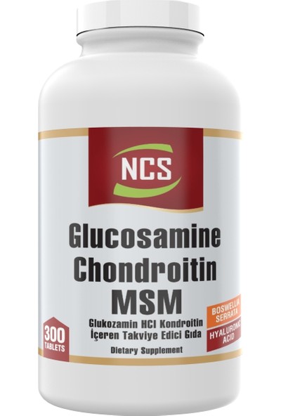 Ncs Glucosamine Chondroitin Msm 300 Tablet Akgünlük Hyaluronic Acid Ncs Glucosamine Chondroitin Msm 300 Tablet Akgünlük Hyaluronic Acid