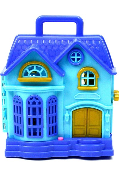 Vardem Işıklı Sesli Bebek Evi Şato Mavi