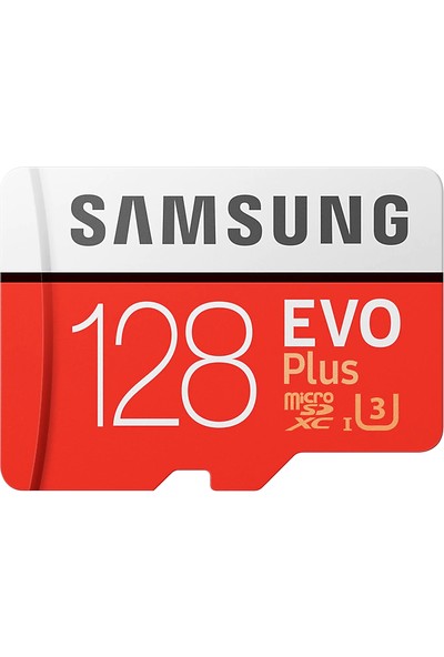 Samsung EVO Plus 128GB 100MB/s microSDXC Kart - MB-MC128HA/TR Samsung EVO Plus 128GB 100MB/s microSDXC Kart - MB-MC128HA/TR