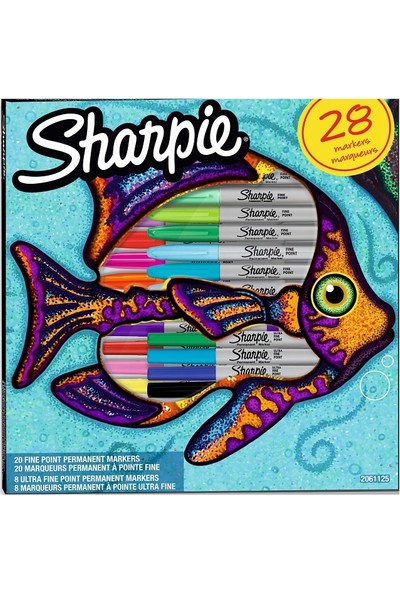 Sharpie Fine + Ultra Fine Marker Kalem Seti 28 Kalem Sharpie Fine + Ultra Fine Marker Kalem Seti 28 Kalem