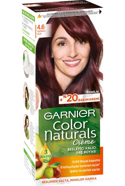 Garnier Color Naturals 4/6 - Kestane Kızıl Saç Boyası